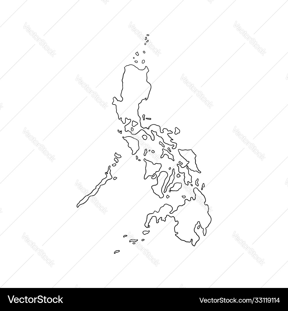 Philippines map design template Royalty Free Vector Image