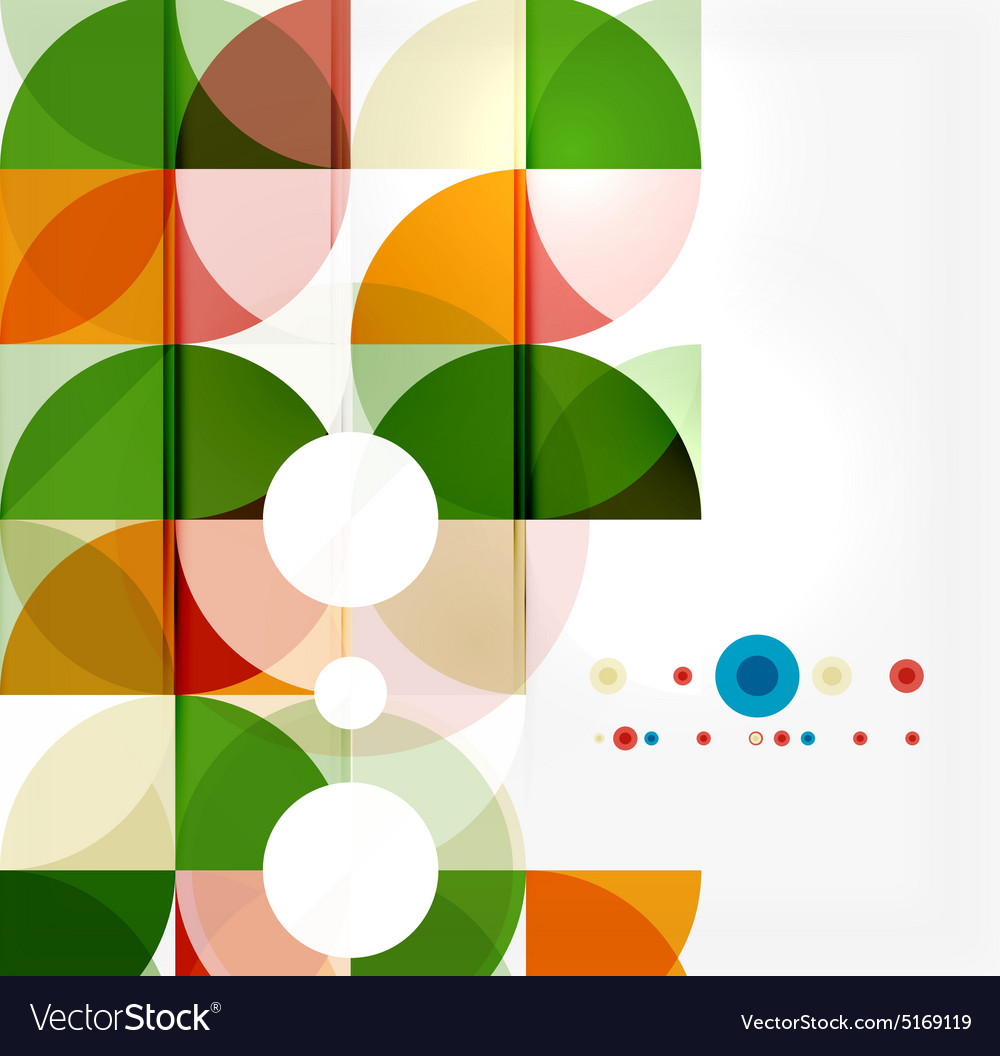 Semicircle triangle pattern Royalty Free Vector Image
