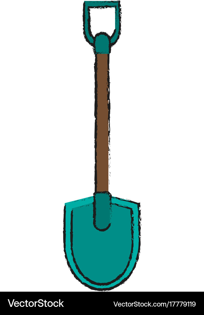 Shovel tool icon image Royalty Free Vector Image