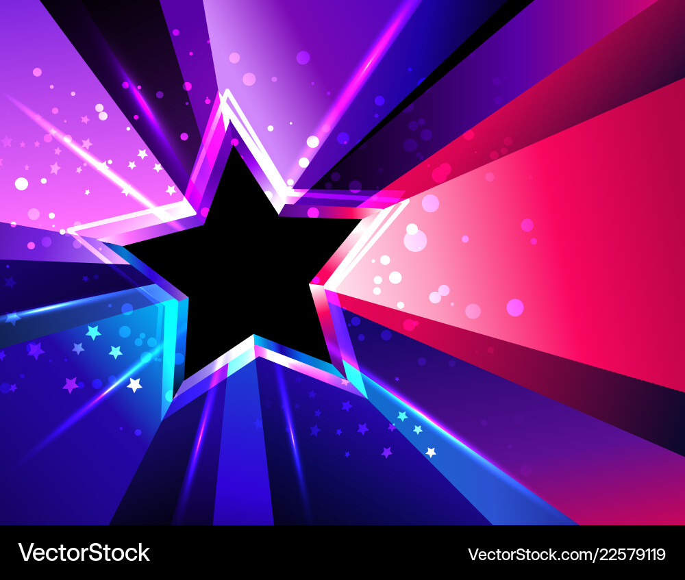 Tricolor star Royalty Free Vector Image - VectorStock