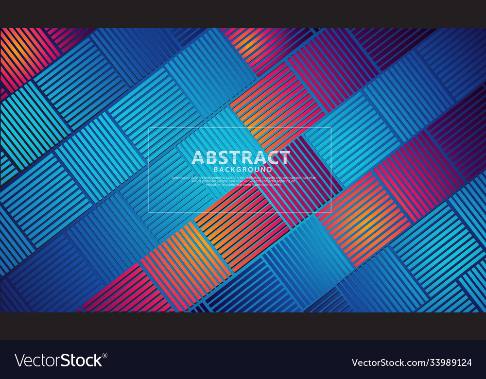 Abstract lines on rectangular shape background Vector Image