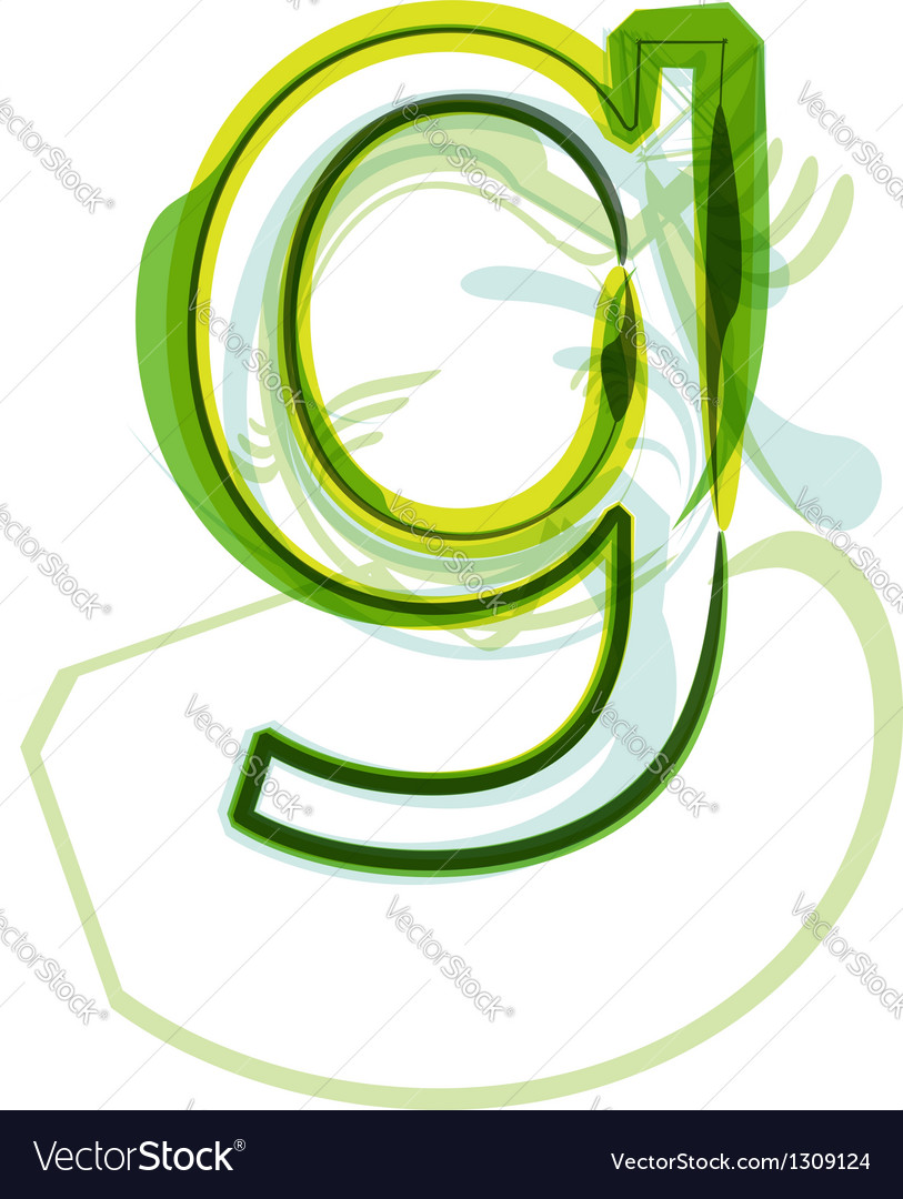 The Letter G In Green