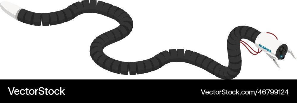 Isometric snake robot Royalty Free Vector Image