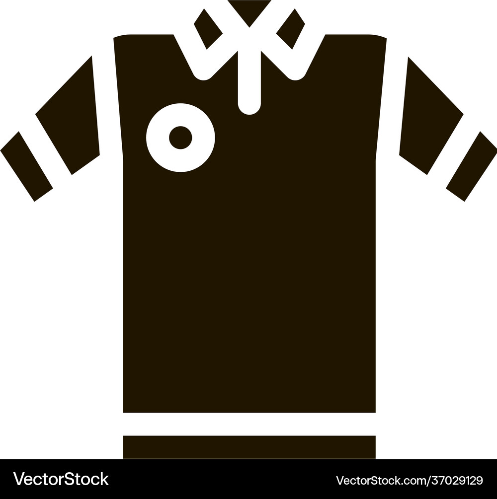 Player t-shirt icon glyph Royalty Free Vector Image