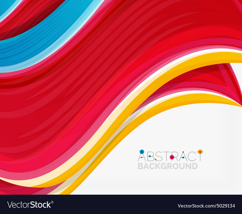 Abstract realistic solid wave background Vector Image