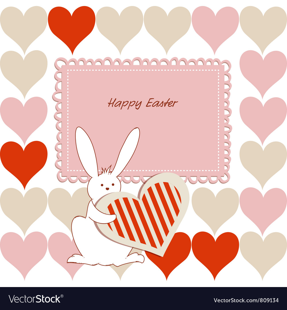 Easter rabbit Royalty Free Vector Image - VectorStock
