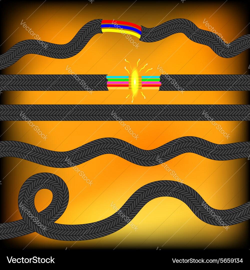 Set cables Royalty Free Vector Image - VectorStock