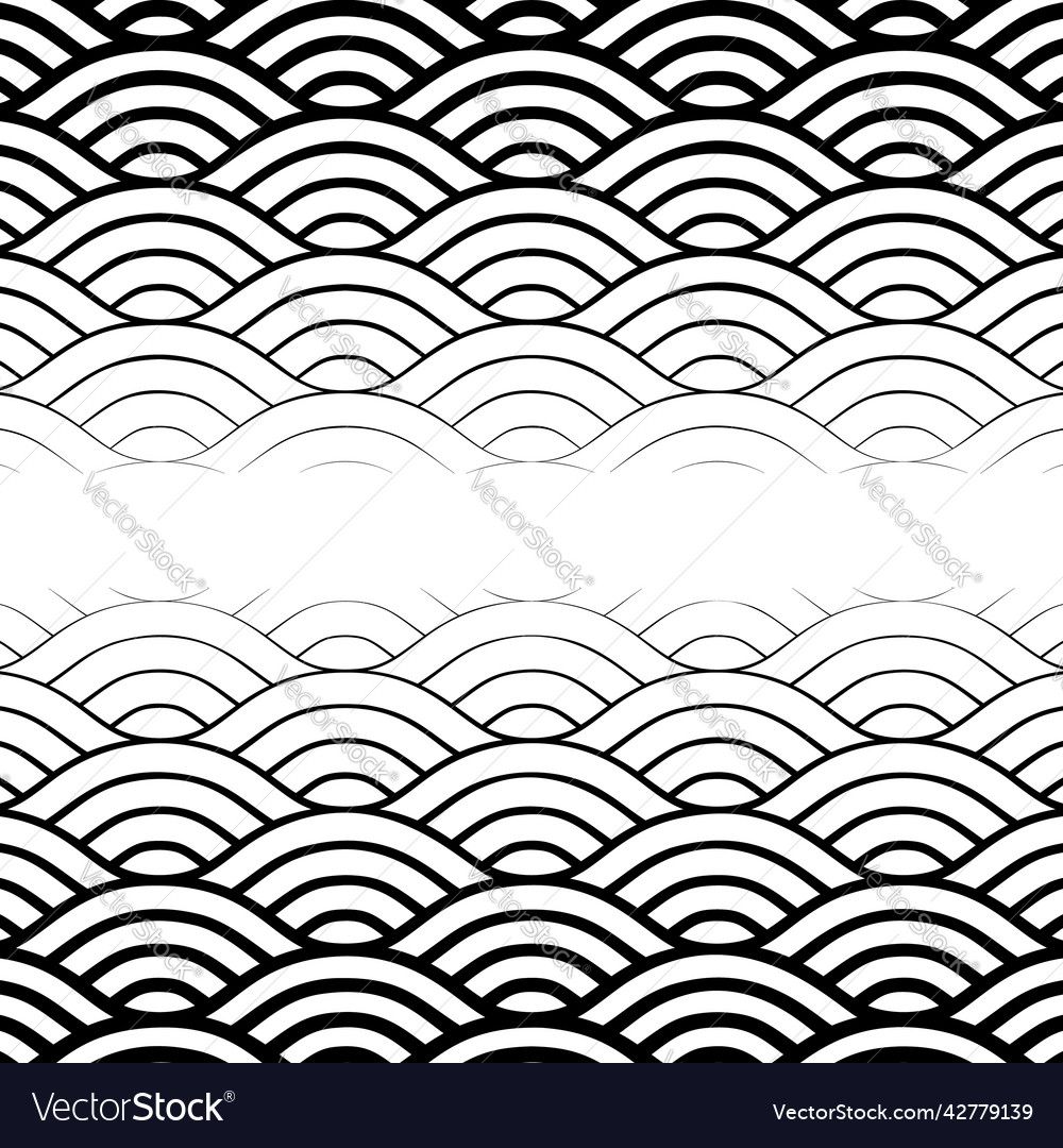 Background with abstract line waves pattern Vector Image