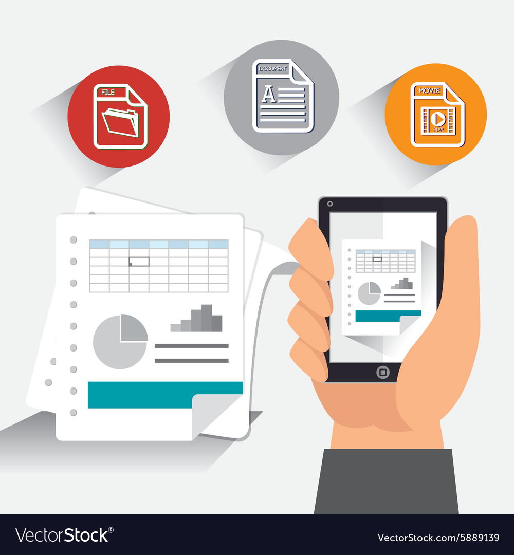 Spreadsheet design Royalty Free Vector Image - VectorStock