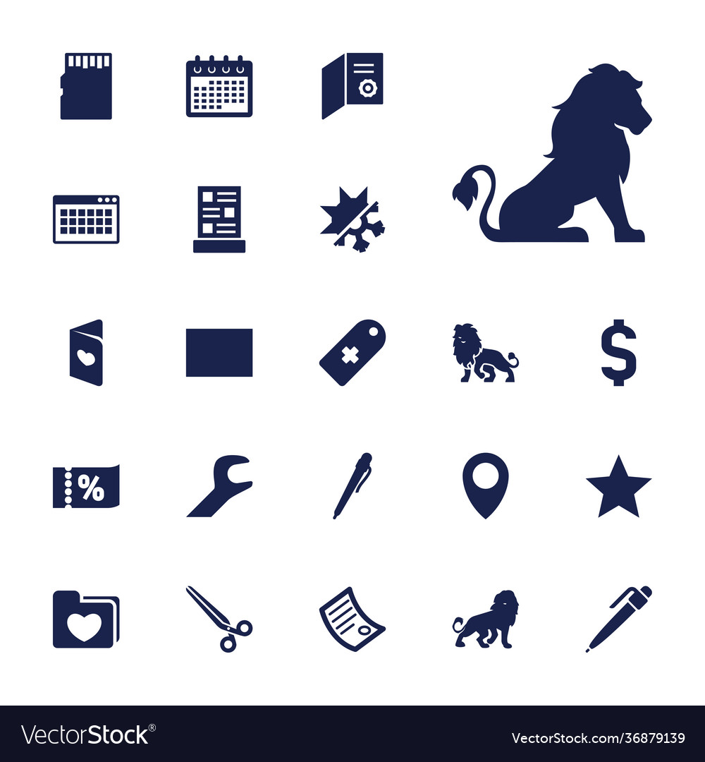 Template icons Royalty Free Vector Image - VectorStock