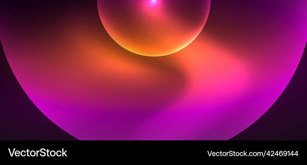 Abstract background with neon glowing light Vector Image