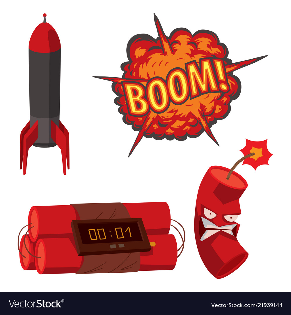 Bomb dynamite fuse grenade Royalty Free Vector Image Bomb dynamite fuse grenade Royalty Free Vector Image