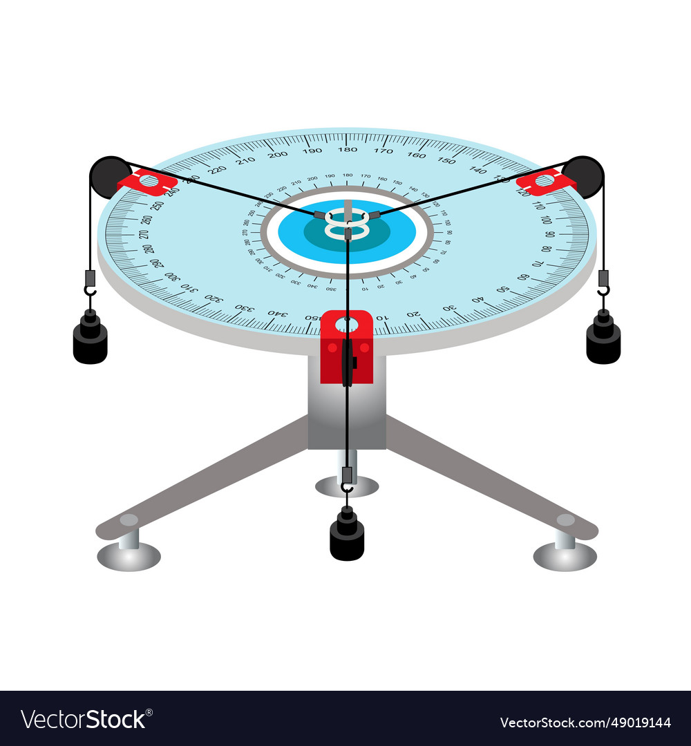 Force table engineering equipment Royalty Free Vector Image
