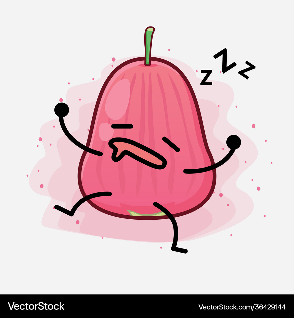 Java apple fruit cute character with simple face Vector Image