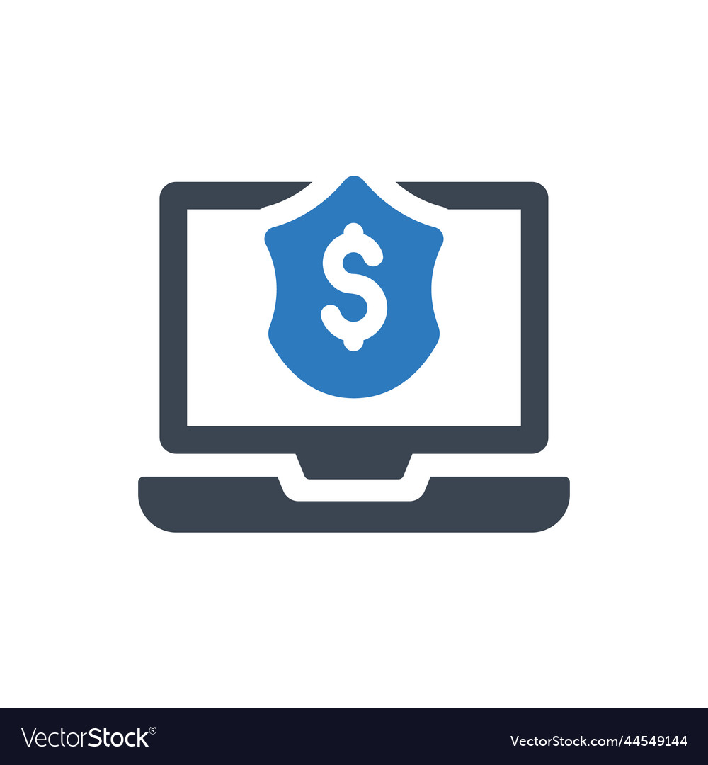 Ransomware program icon Royalty Free Vector Image