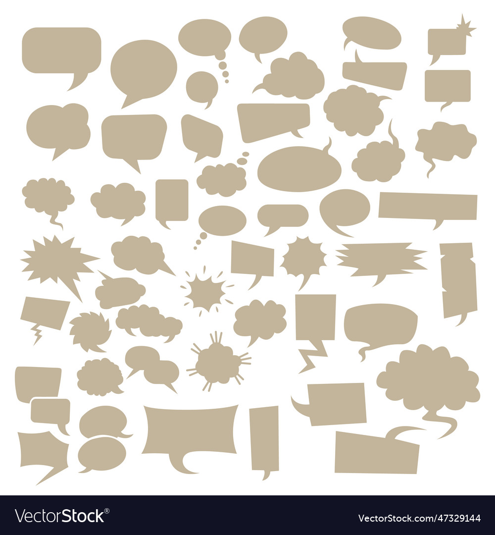 Speech bubble icon set Royalty Free Vector Image Speech bubble icon set Royalty Free Vector Image