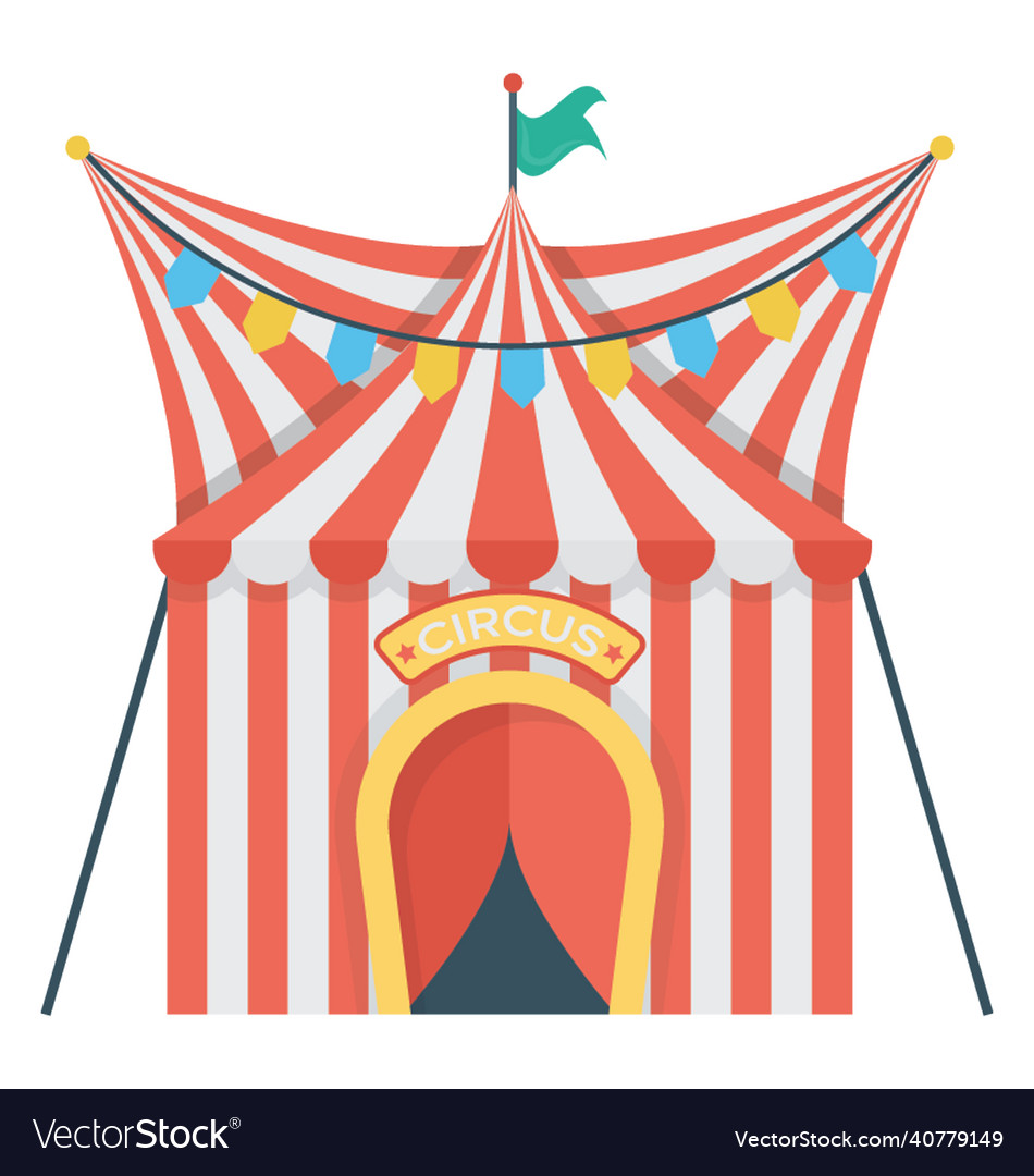 Circus tent Royalty Free Vector Image - VectorStock