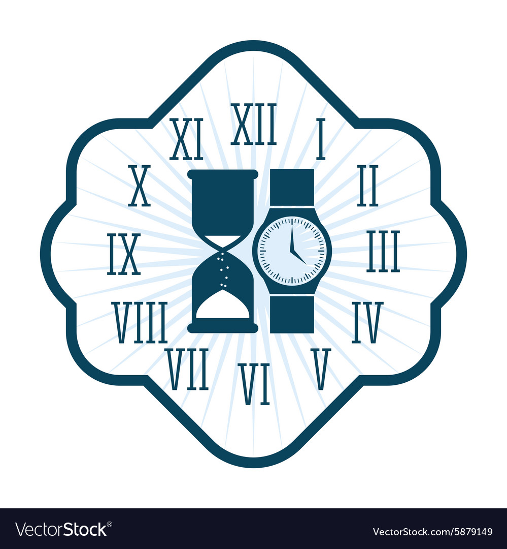 Clock design Royalty Free Vector Image - VectorStock