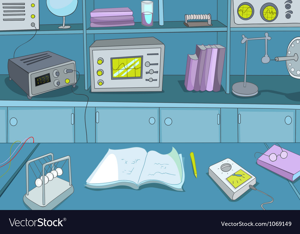 Physics Lab Equipment Royalty Free Vector Image
