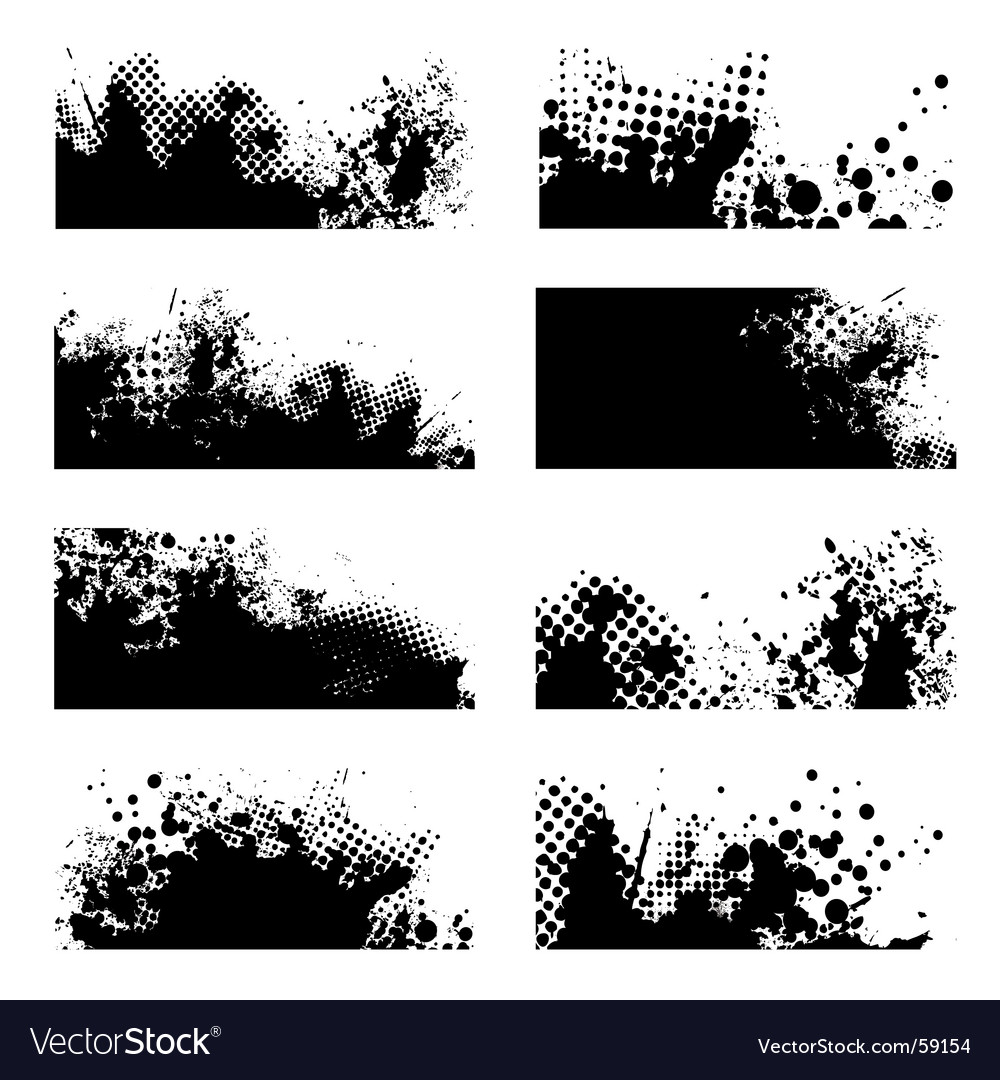 Grunge black splat Royalty Free Vector Image - VectorStock