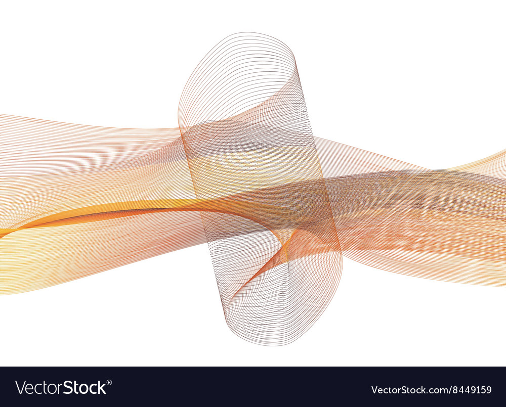 Abstract wave set on white background Royalty Free Vector
