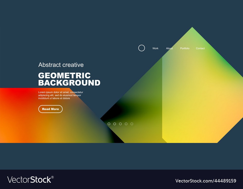 Fluid gradient geometric triangles abstract Vector Image