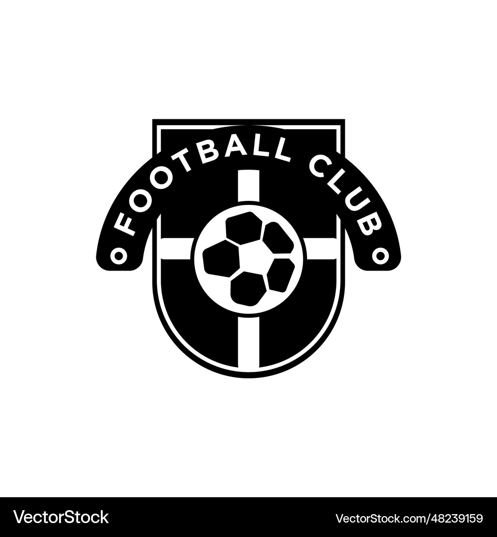 Football logo Royalty Free Vector Image - VectorStock