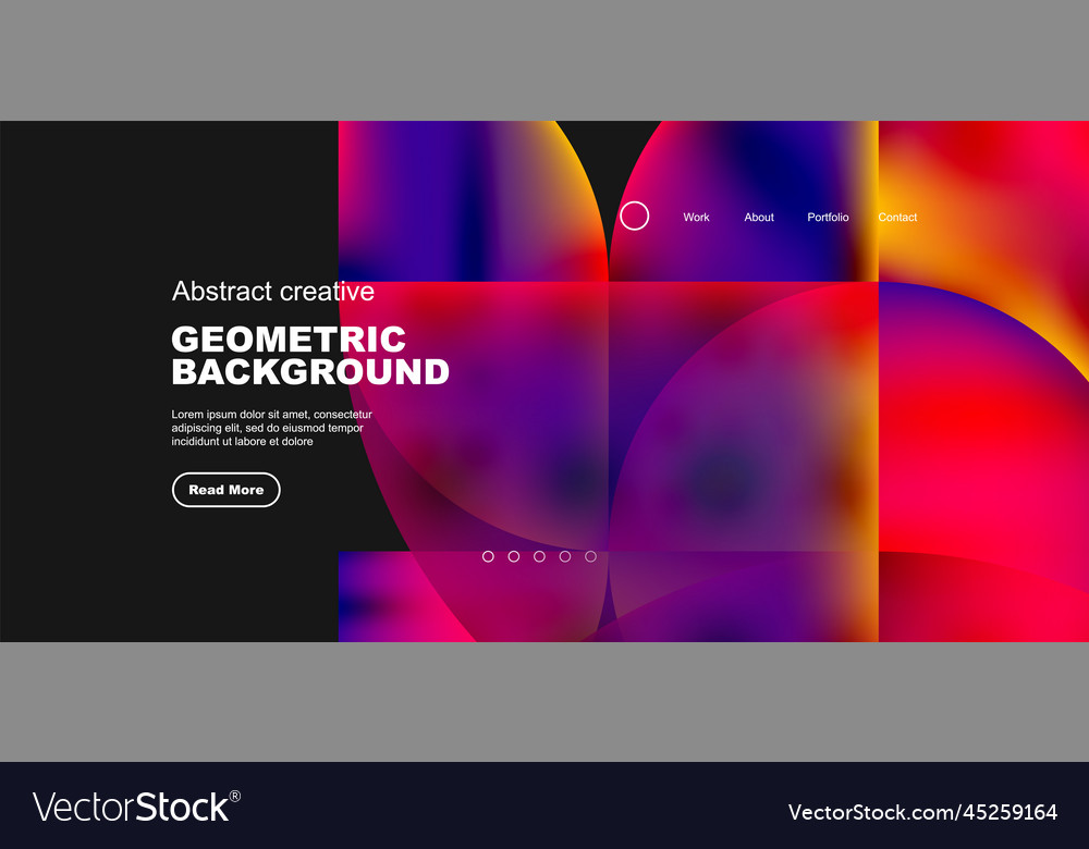 Circle abstract background with fluid gradient Vector Image