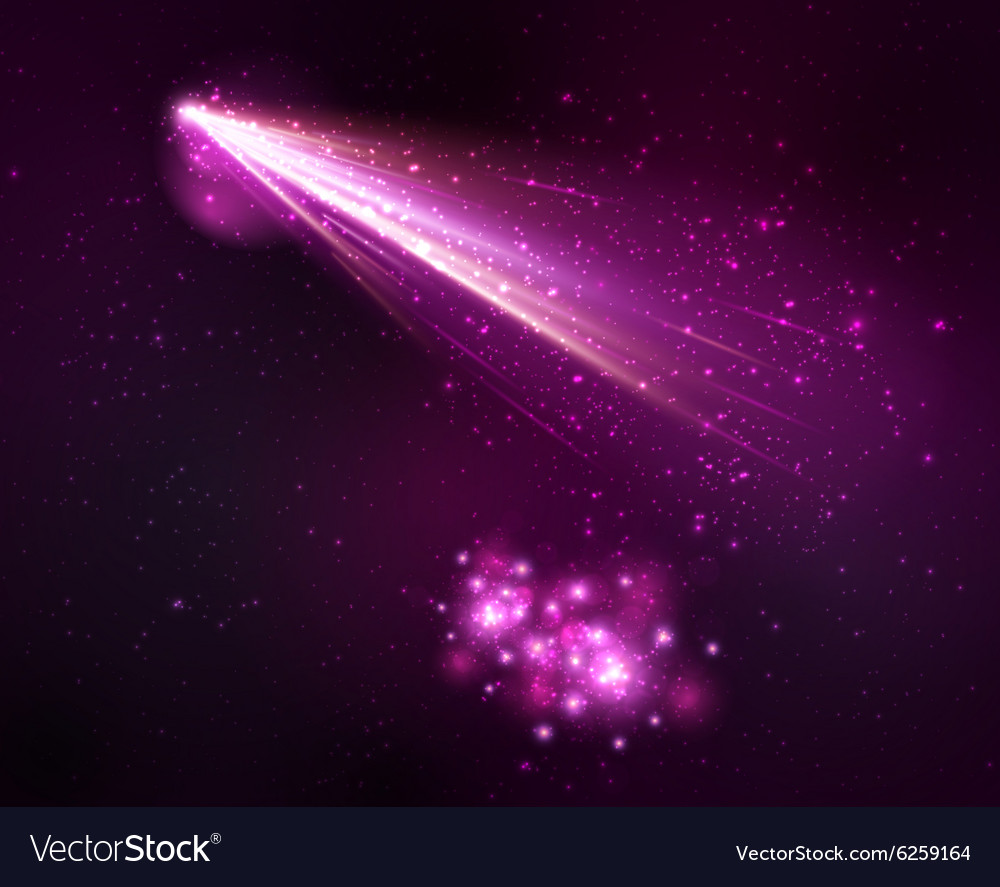 Comet background Royalty Free Vector Image - VectorStock