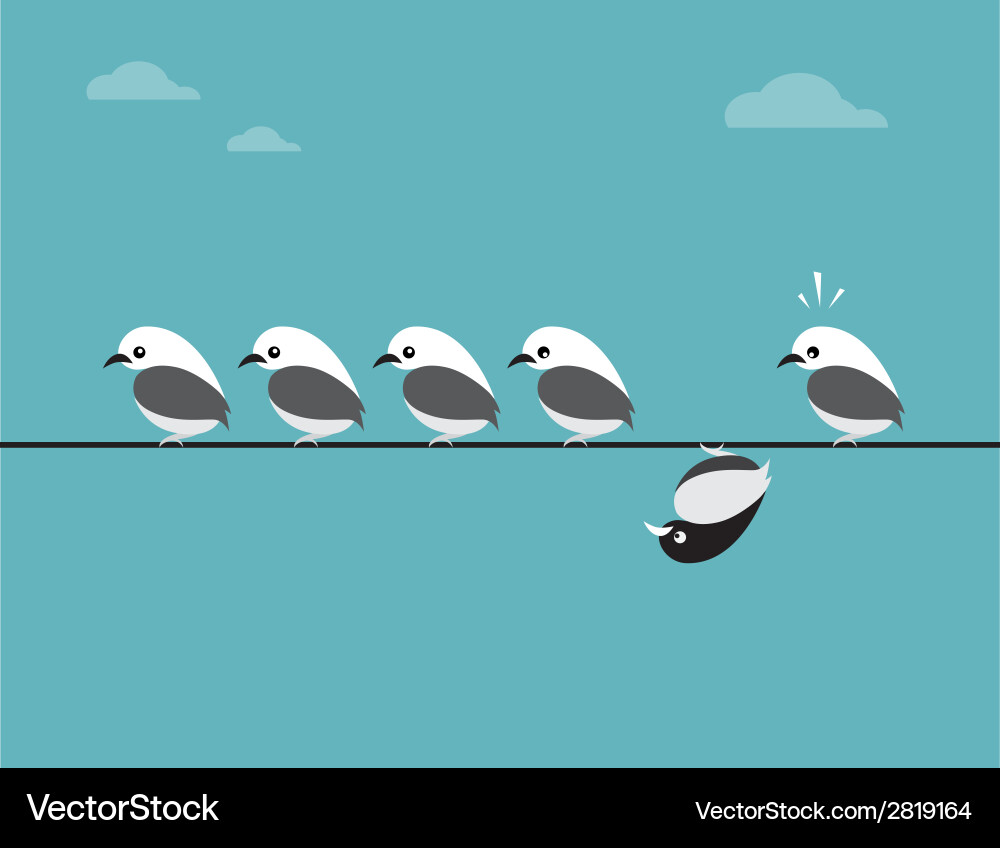 Image of birds group Royalty Free Vector Image