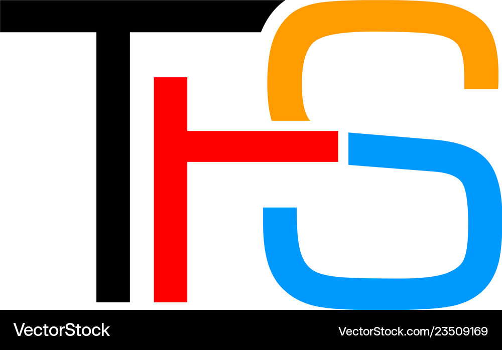 Letters tfs logo Royalty Free Vector Image - VectorStock