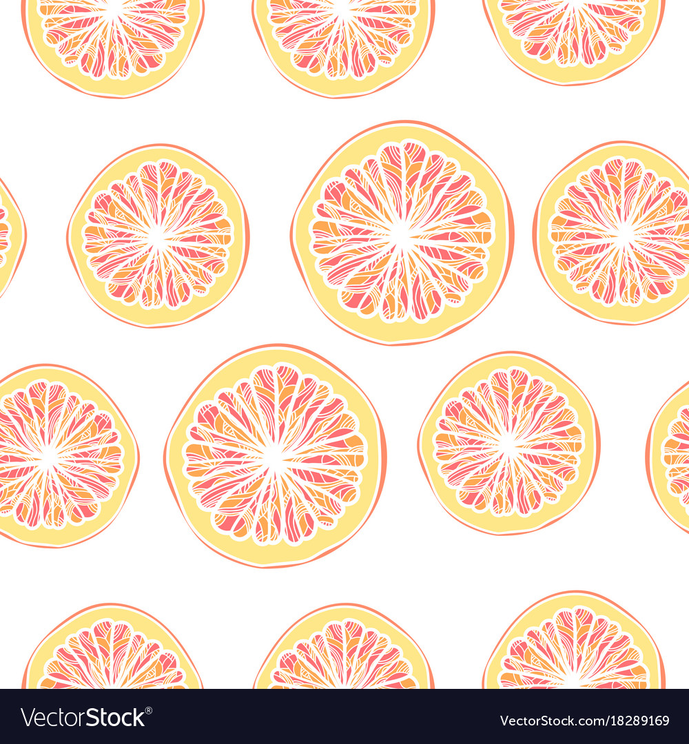 Seamless pattern with grapefruit slices Royalty Free Vector Seamless pattern with grapefruit slices Royalty Free Vector