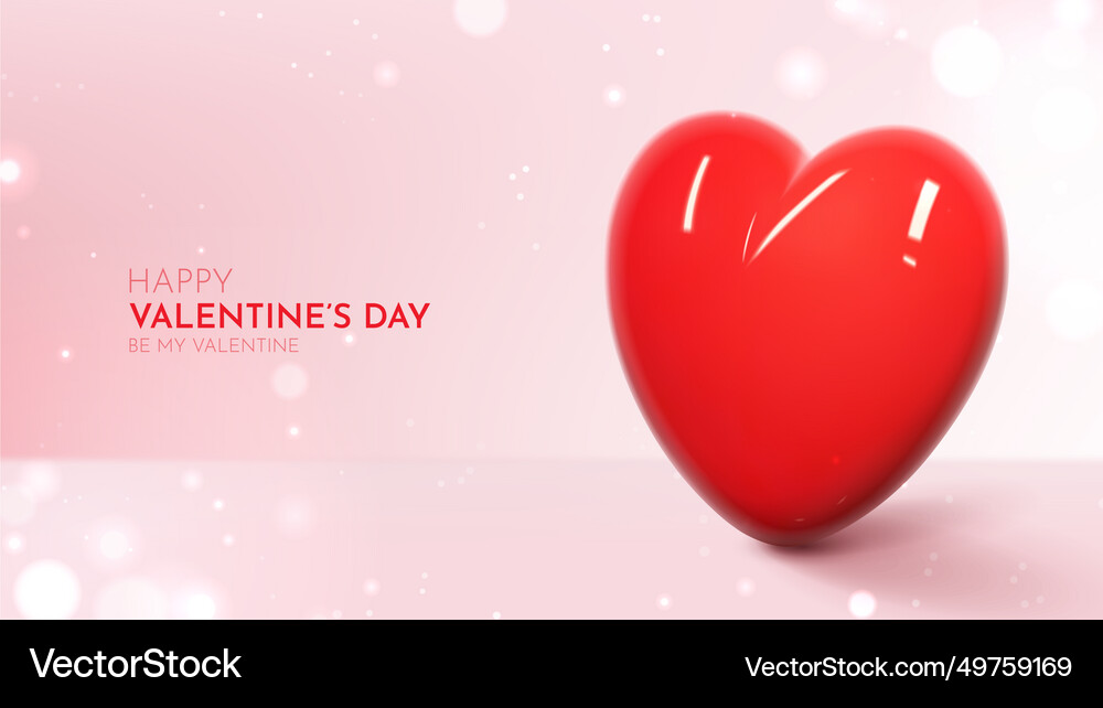 Valentine s day holiday card Royalty Free Vector Image