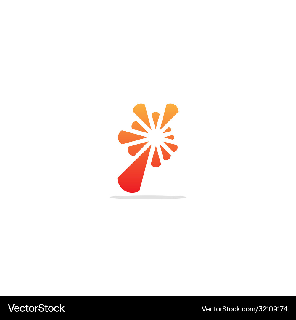Star abstract shine logo Royalty Free Vector Image