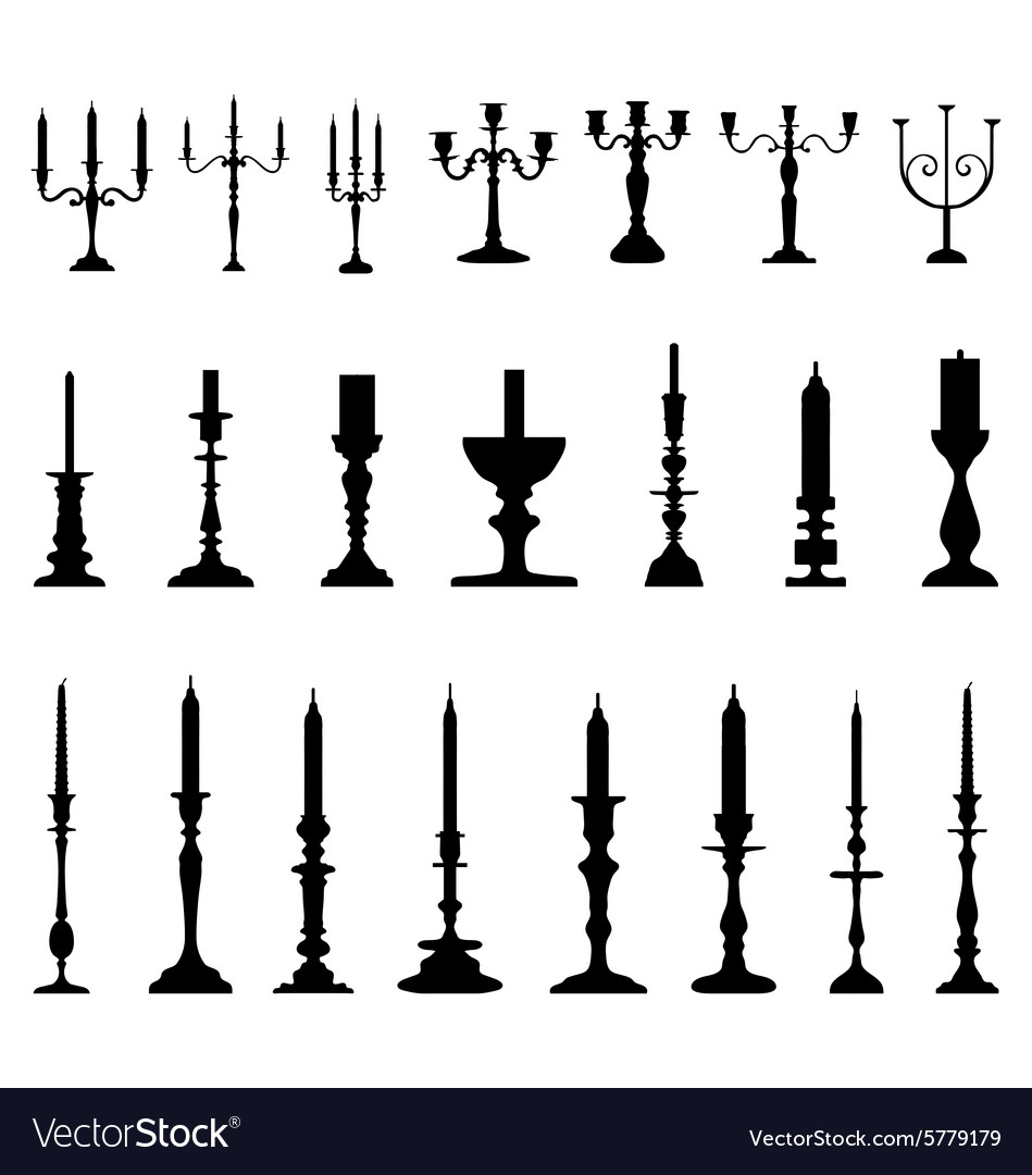 Candlesticks Royalty Free Vector Image - VectorStock