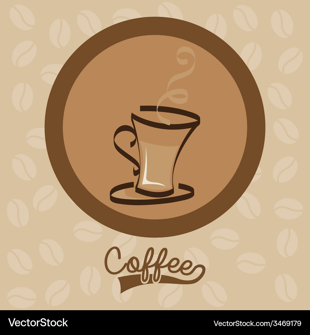 Coffee design Royalty Free Vector Image - VectorStock
