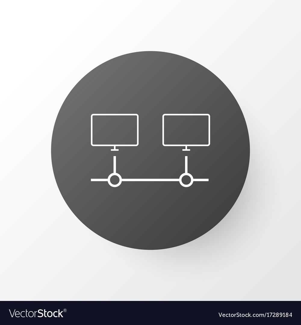 Computer connection icon symbol premium quality Vector Image