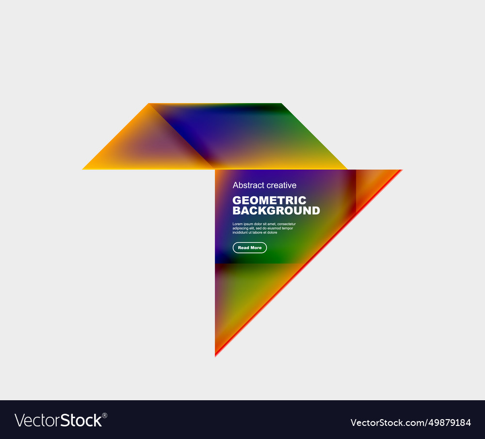 Gradient triangles abstract background Royalty Free Vector