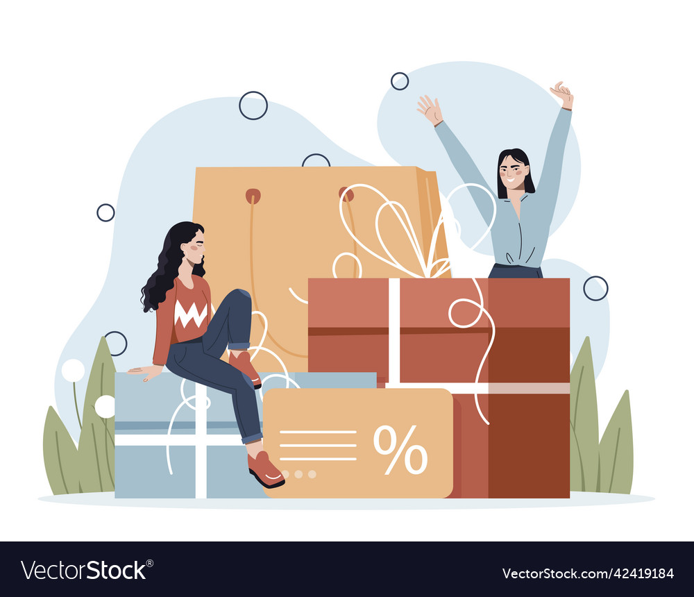 Loyalty program concept Royalty Free Vector Image