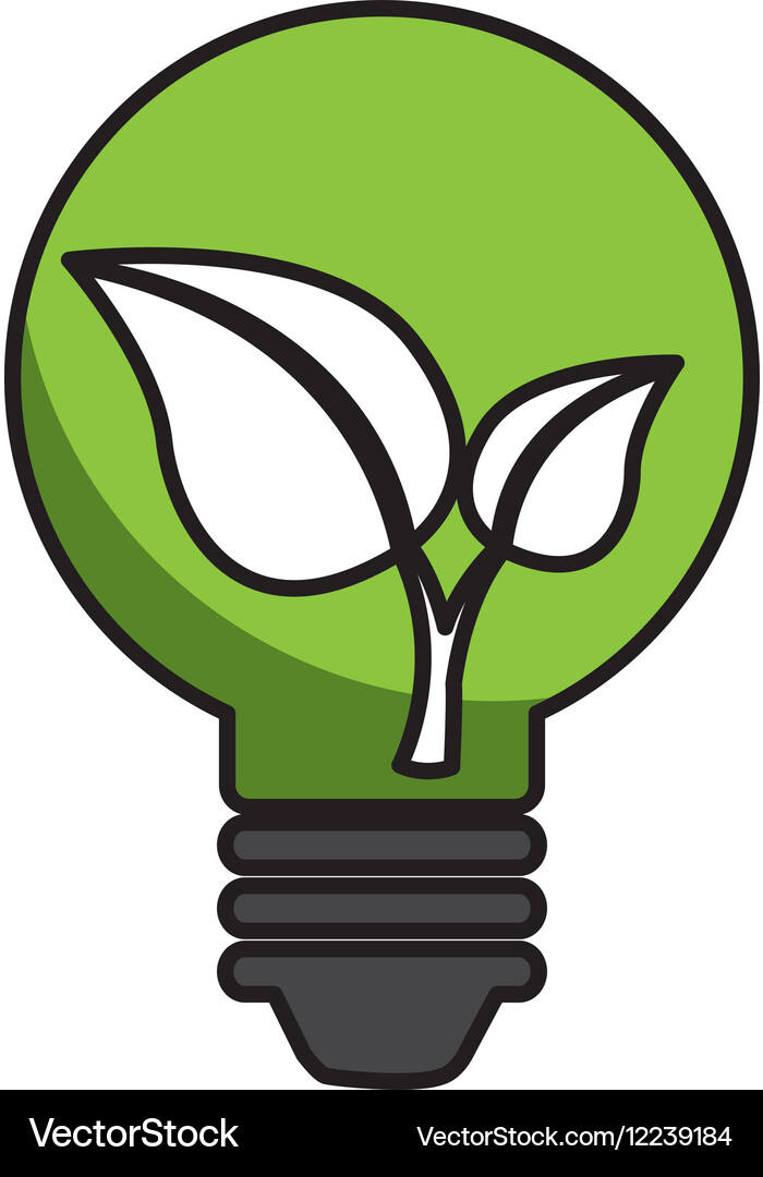 Save bulb isolated icon Royalty Free Vector Image