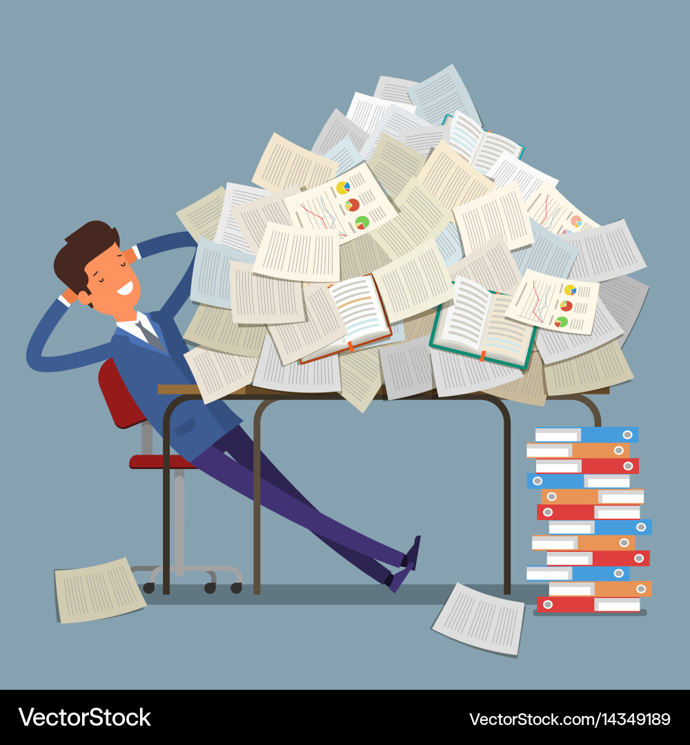 Concept workload Royalty Free Vector Image - VectorStock