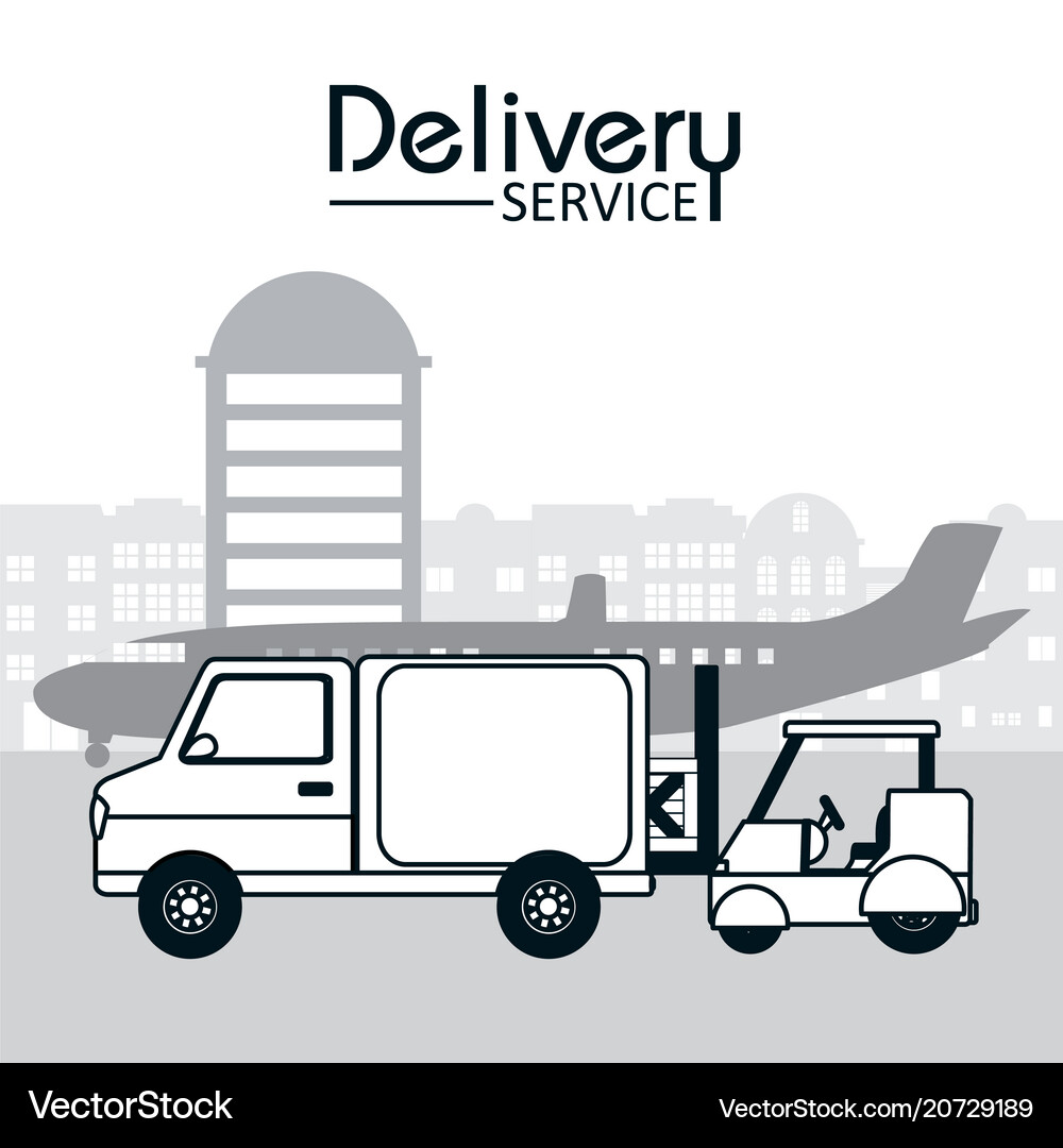 Delivery service concept Royalty Free Vector Image
