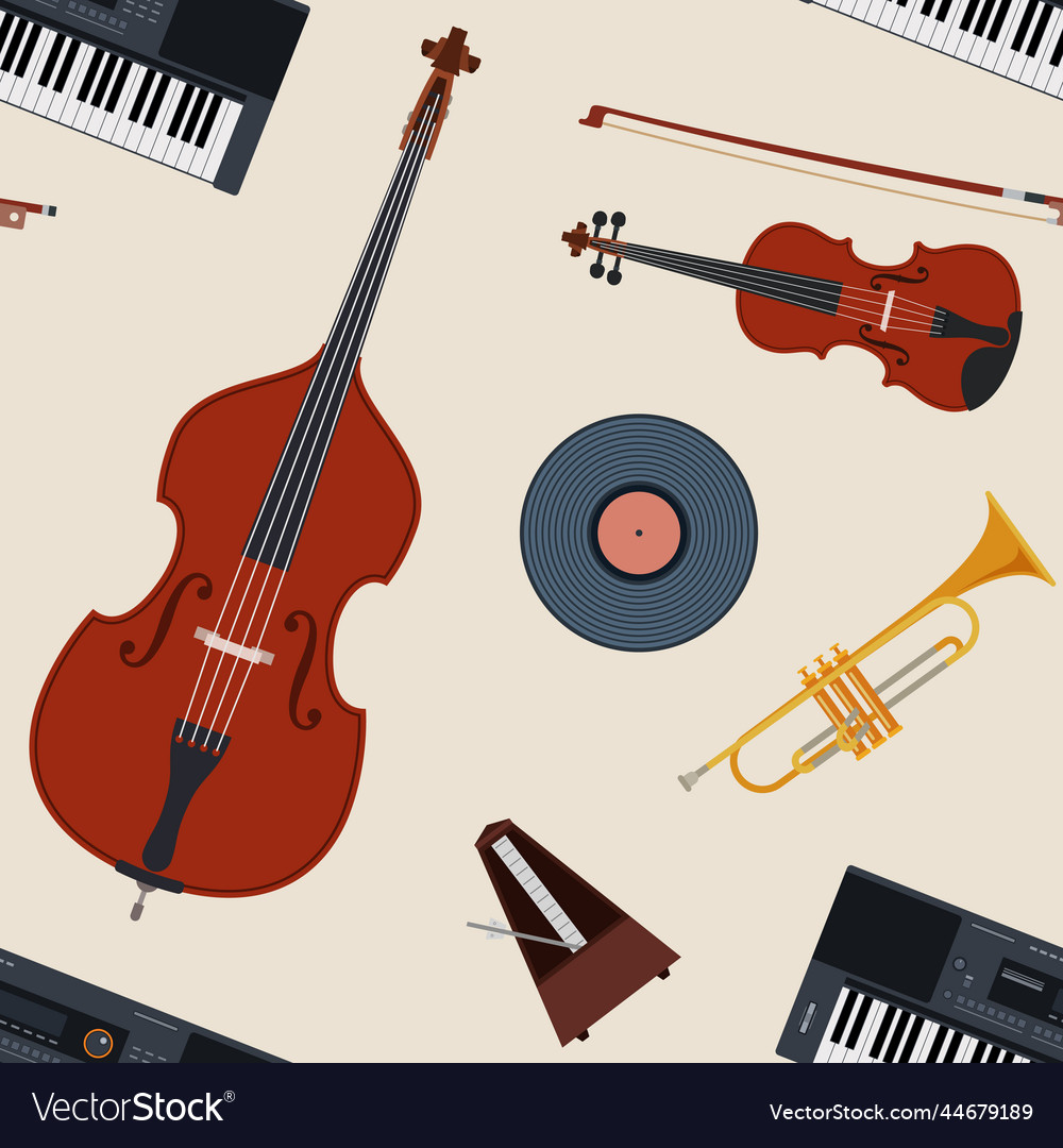 Music seamless pattern theme color Royalty Free Vector Image Music seamless pattern theme color Royalty Free Vector Image