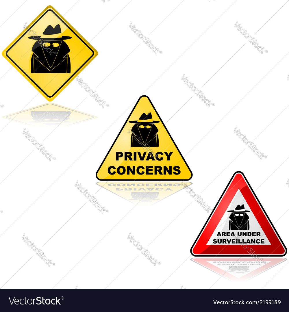 Privacy concerns Royalty Free Vector Image - VectorStock