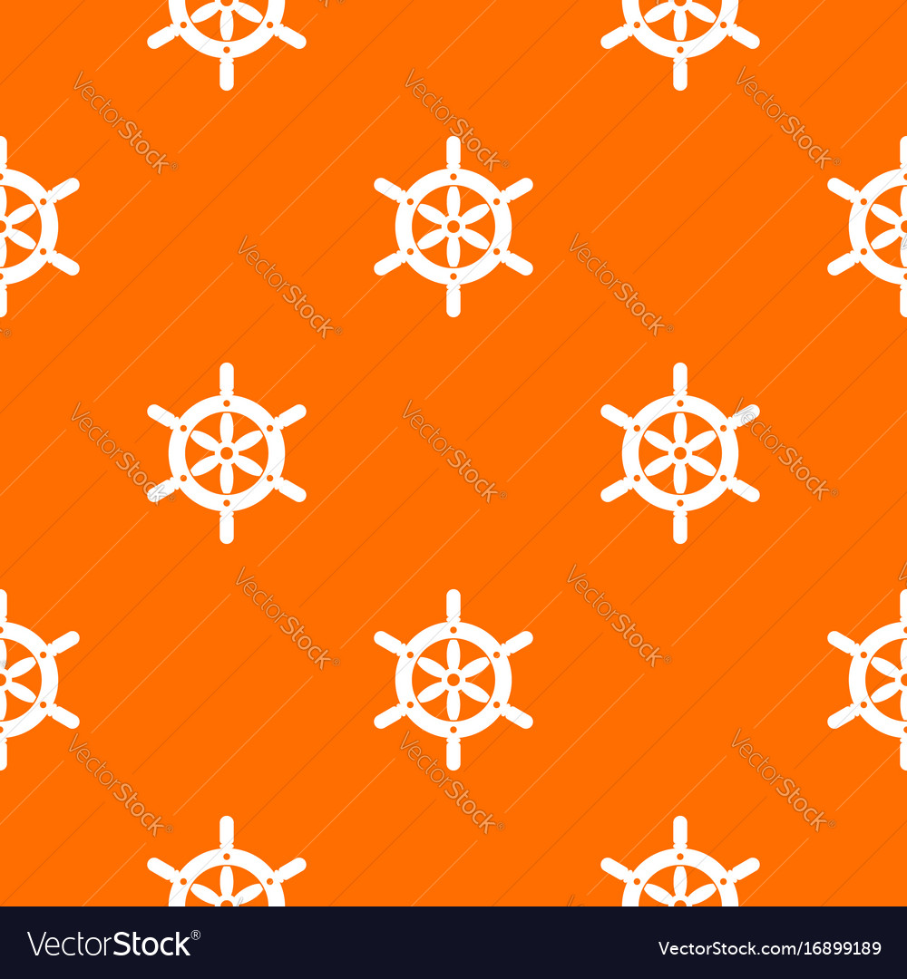 Ship wheel pattern seamless Royalty Free Vector Image