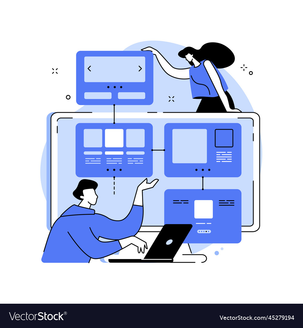 Sitemap creation abstract concept Royalty Free Vector Image Sitemap creation abstract concept Royalty Free Vector Image