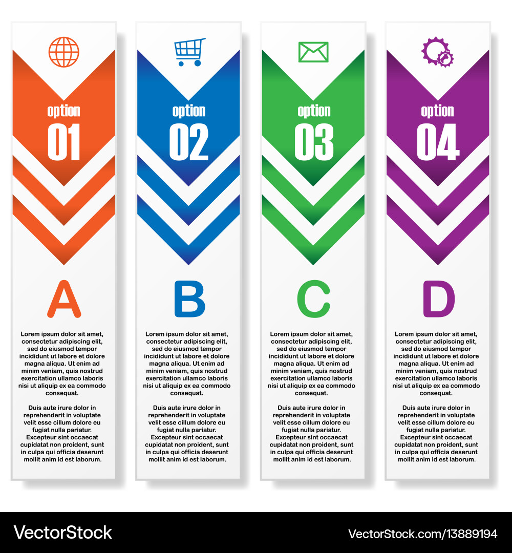 Stripes infographic with text Royalty Free Vector Image