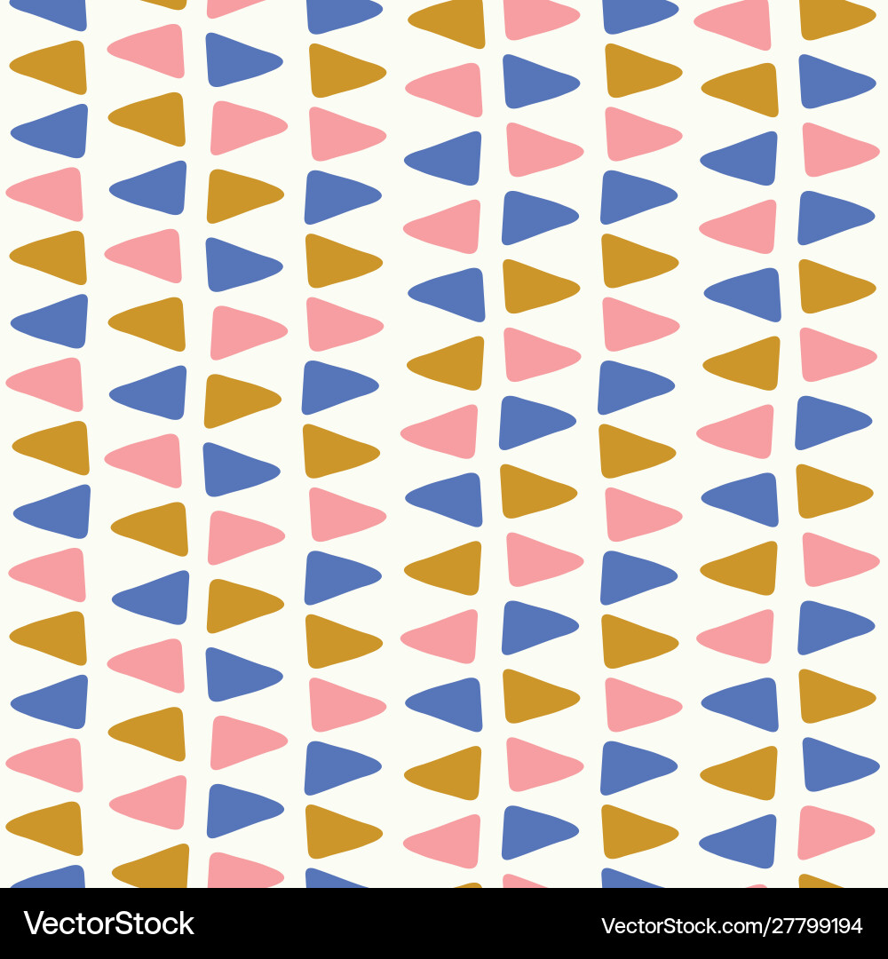 Sweet seamless repeat pattern hand drawn Vector Image