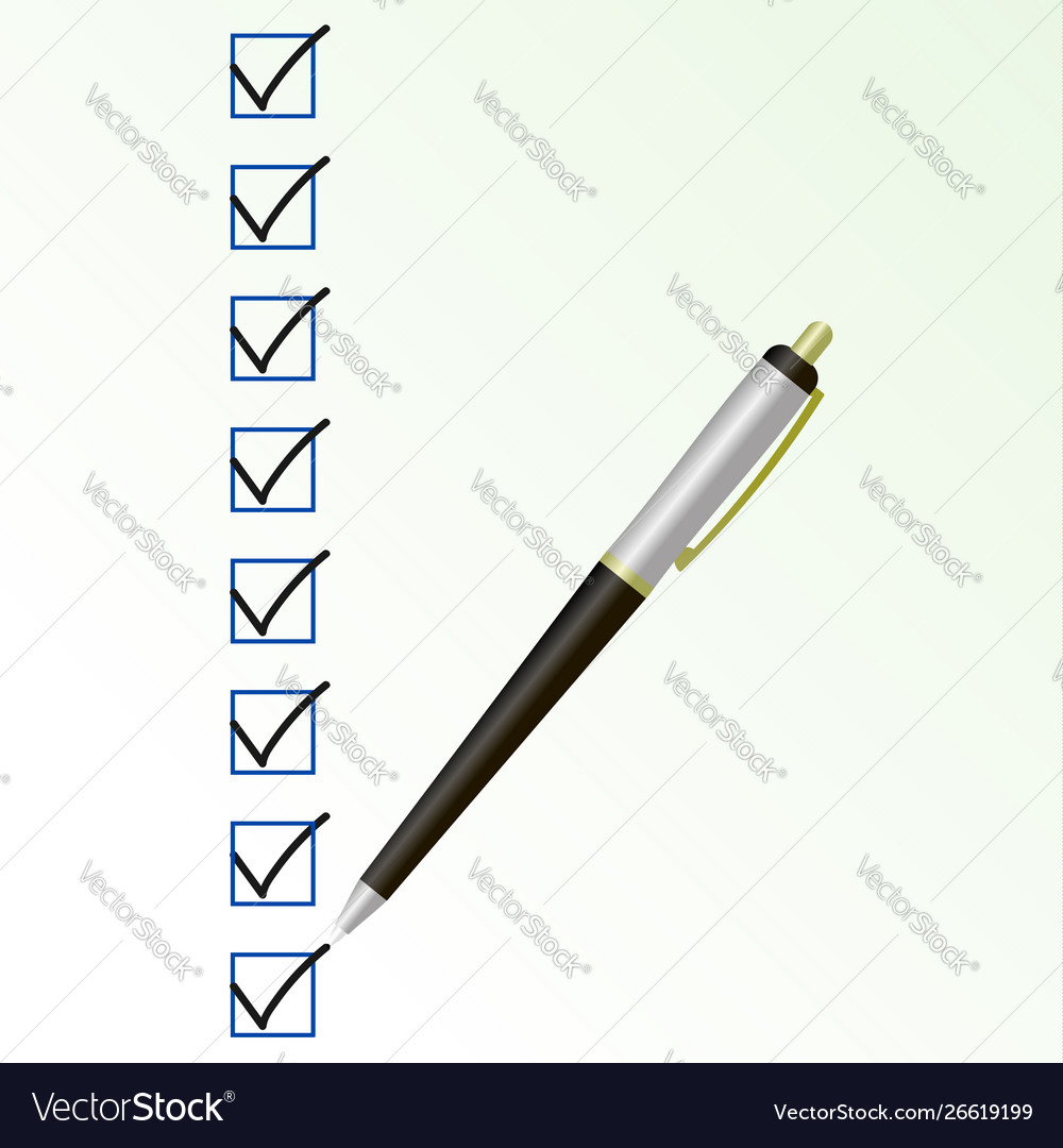 Checklist Royalty Free Vector Image - VectorStock
