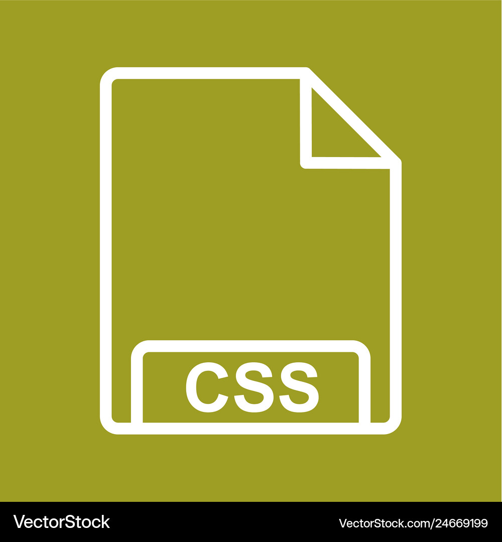 Css icon Royalty Free Vector Image - VectorStock